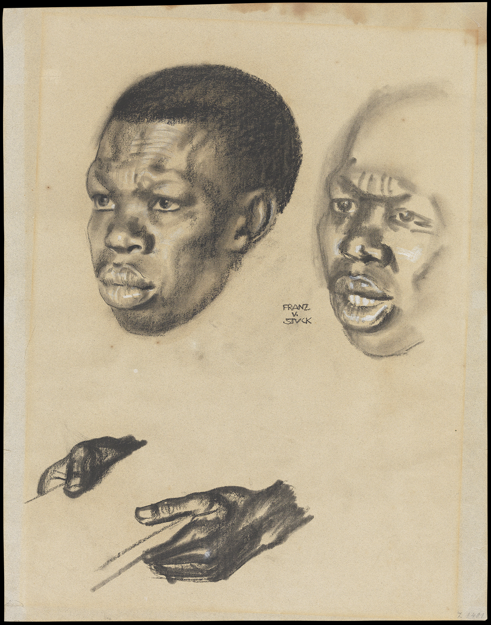Villa Stuck - Sammlung Online - Franz von Stuck, Studie zum Kopf der ...